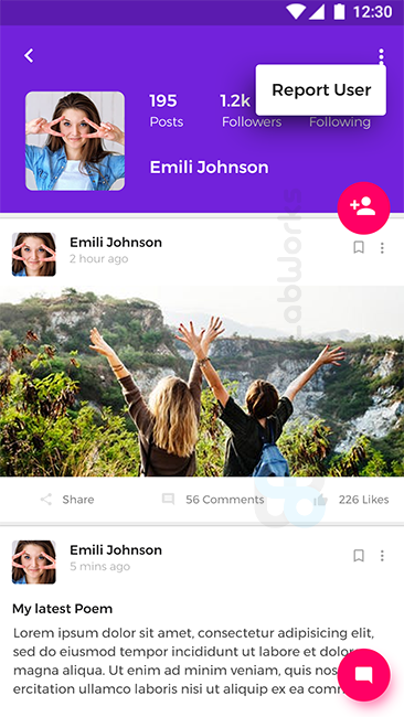Social Media Sharing App, Angular Admin, Laravel(PHP)| Newsfeed Chatting App| Complete App ...